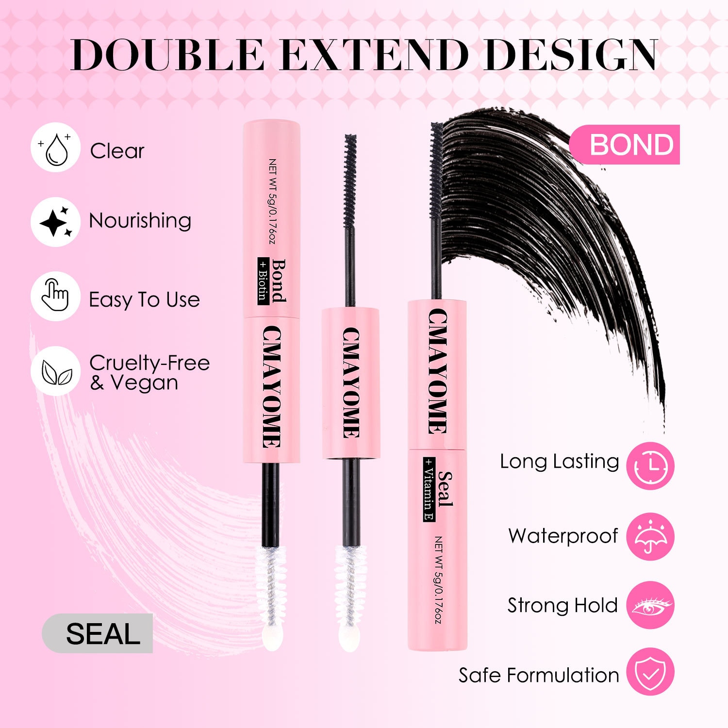 Lash bond&seal, 2 in 1, efect de lunga durata, utilizare usoara - eMAG.ro