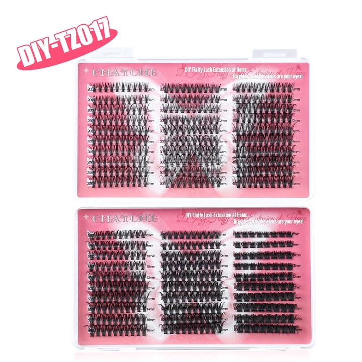 Set extensii gene individuale, 580 pcs, 20D 30D 40D 50D 60D 80D, 8-16mm, Kit - eMAG.ro