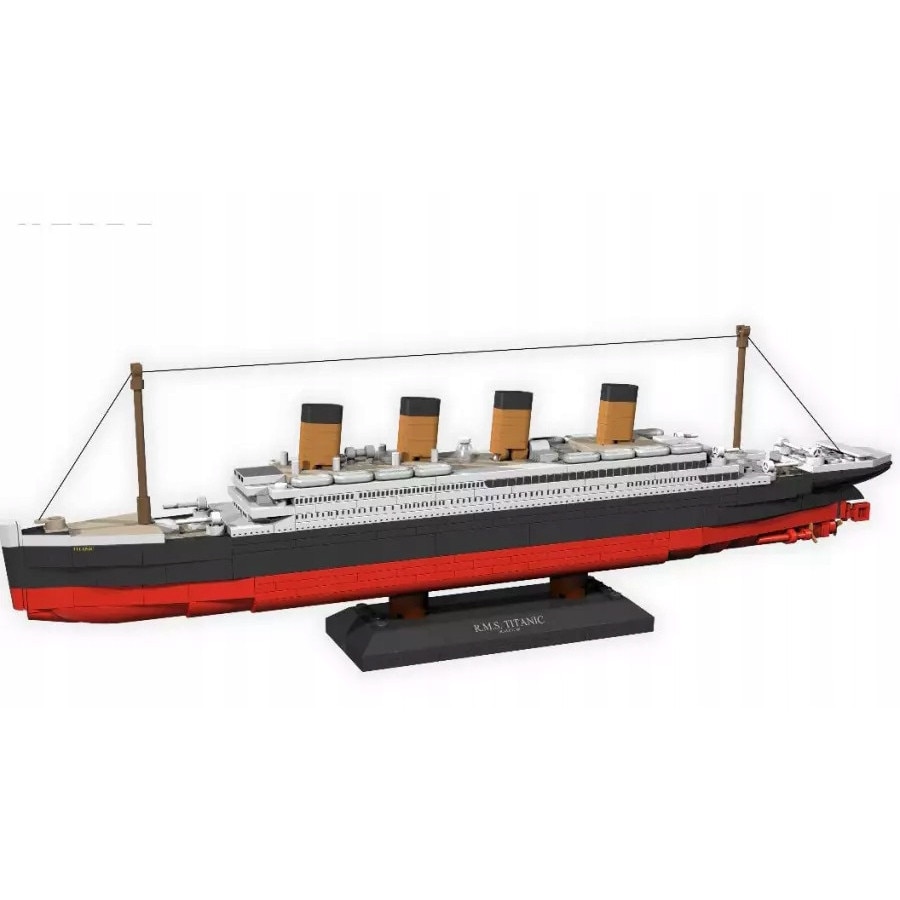 Set de constructie Cobi R.M.S. Titanic, 593 piese, 38,5x12cm, istoric ...