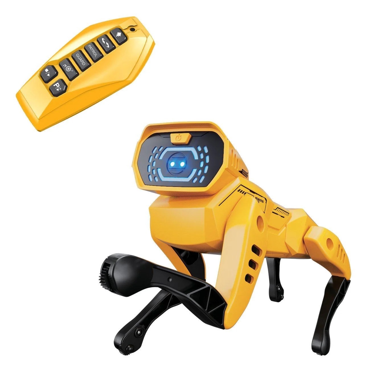 Robot caine interactiv cu telecomanda, functii de patrulare si paza ...