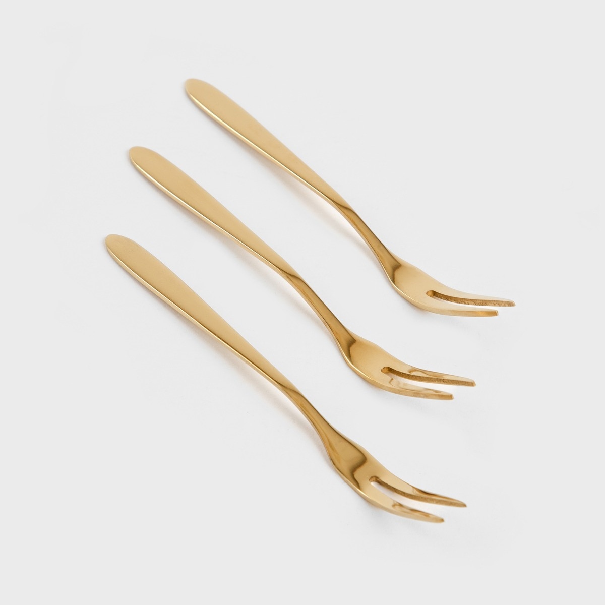 Set 3 furculite STILO, Homla, inox, design modern, auriu - eMAG.ro