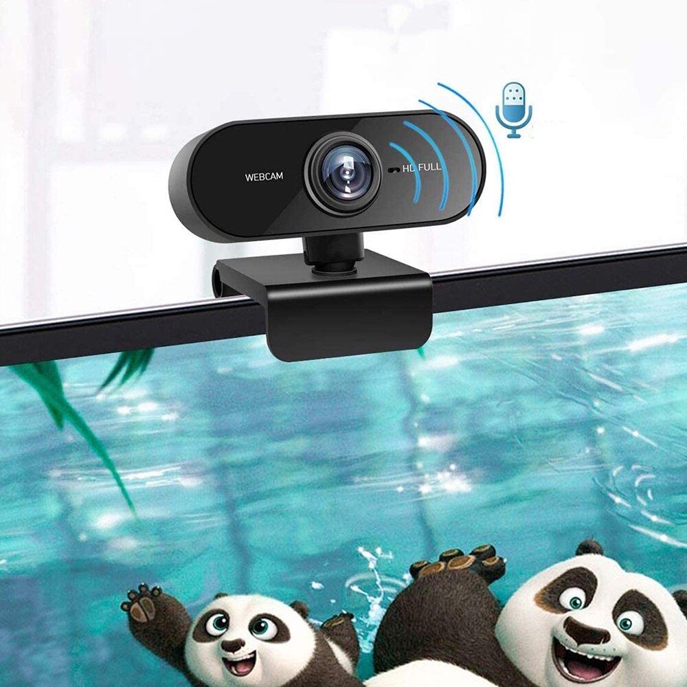 Webkamera, Full HD 1080P, 20 mm, mikrofonnal, 70x50,7x44 mm, fekete ...