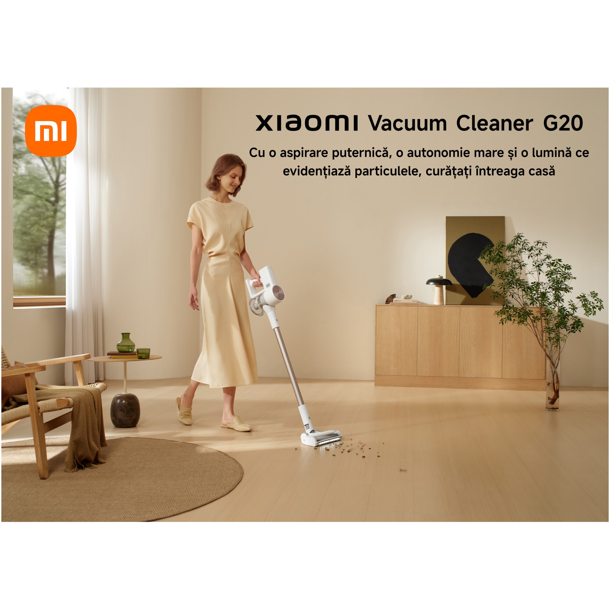 Вертикална безжична прахосмукачка Xiaomi G20 BHR8831EU, 25 000Pa ...