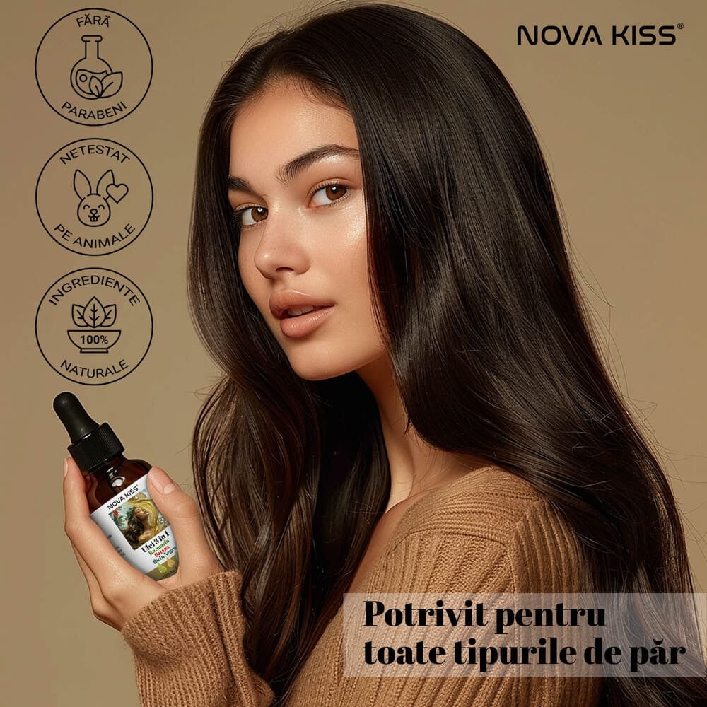 Ulei 3 in 1 Rozmarin, Batana si Ricin Negru NOVA KISS®,100% Pur & Natural, Grad Terapeutic ...