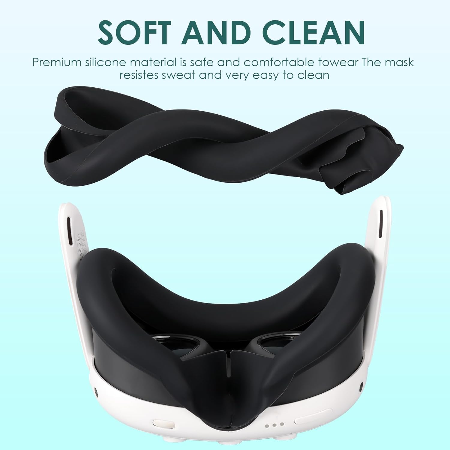 Masca faciala pentru Meta Quest 3, JENUOS®, accesorii de schimb VR ...