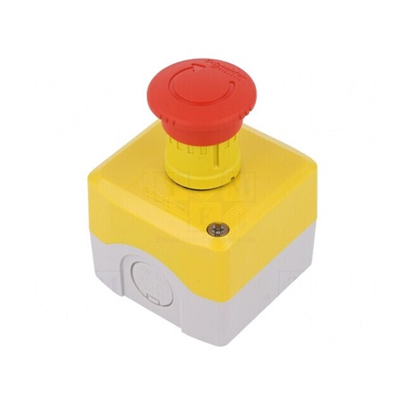 Caseta de comanda Harmony XB5 cu 1 buton cap ciuperca IP66 - eMAG.ro