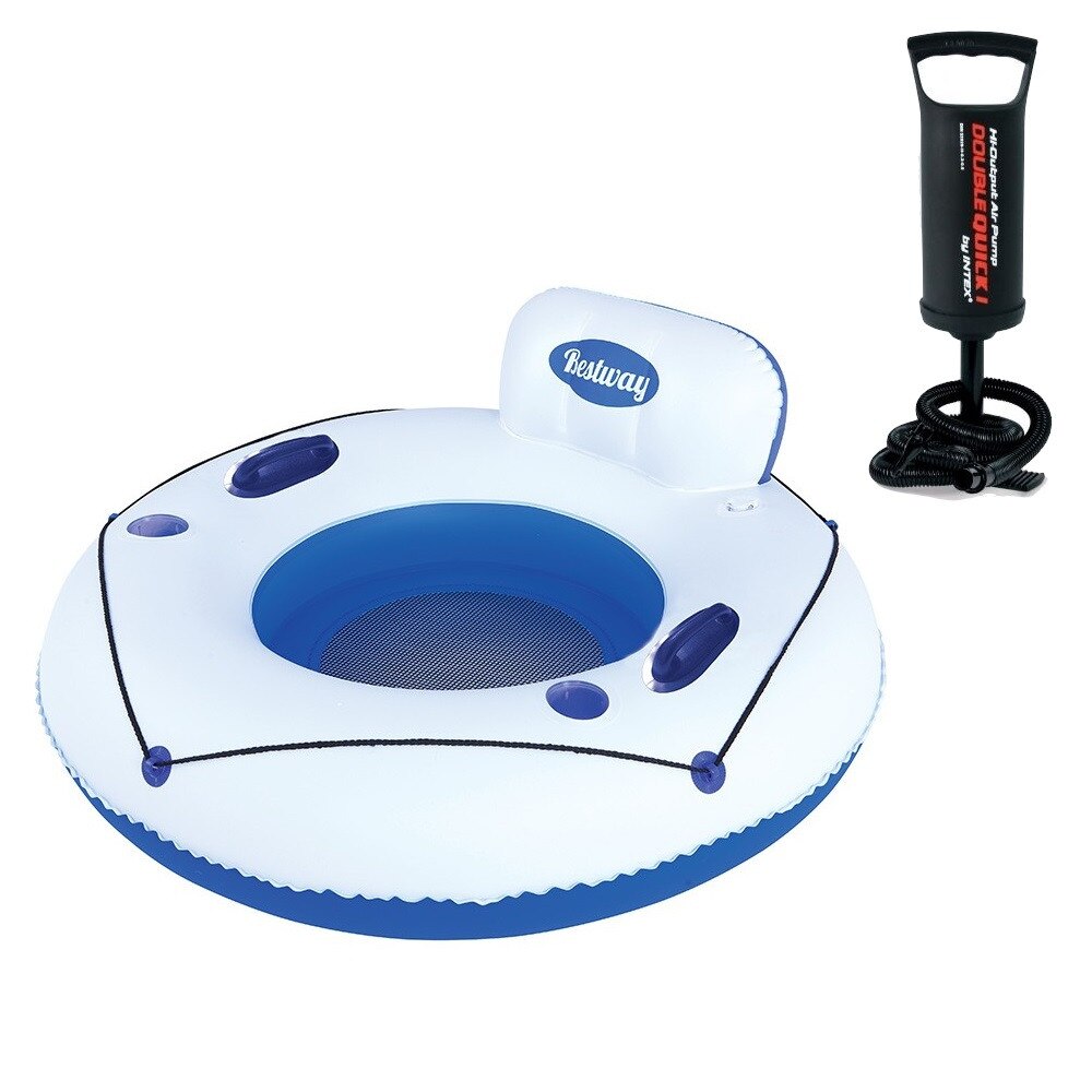 Colac, Scaun Gonflabil cu manere,Swim Chair Luxury Lounge, Bestway ...