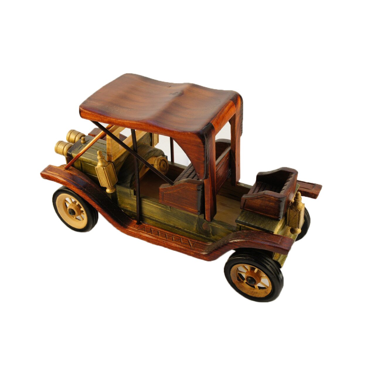 Macheta masina de epoca din lemn, 13x36x12 cm - eMAG.ro