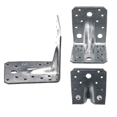 Coltar perforat pentru lemn Vinclu, 90 grade, tip 4n, zincat, 90 x 90 x ...