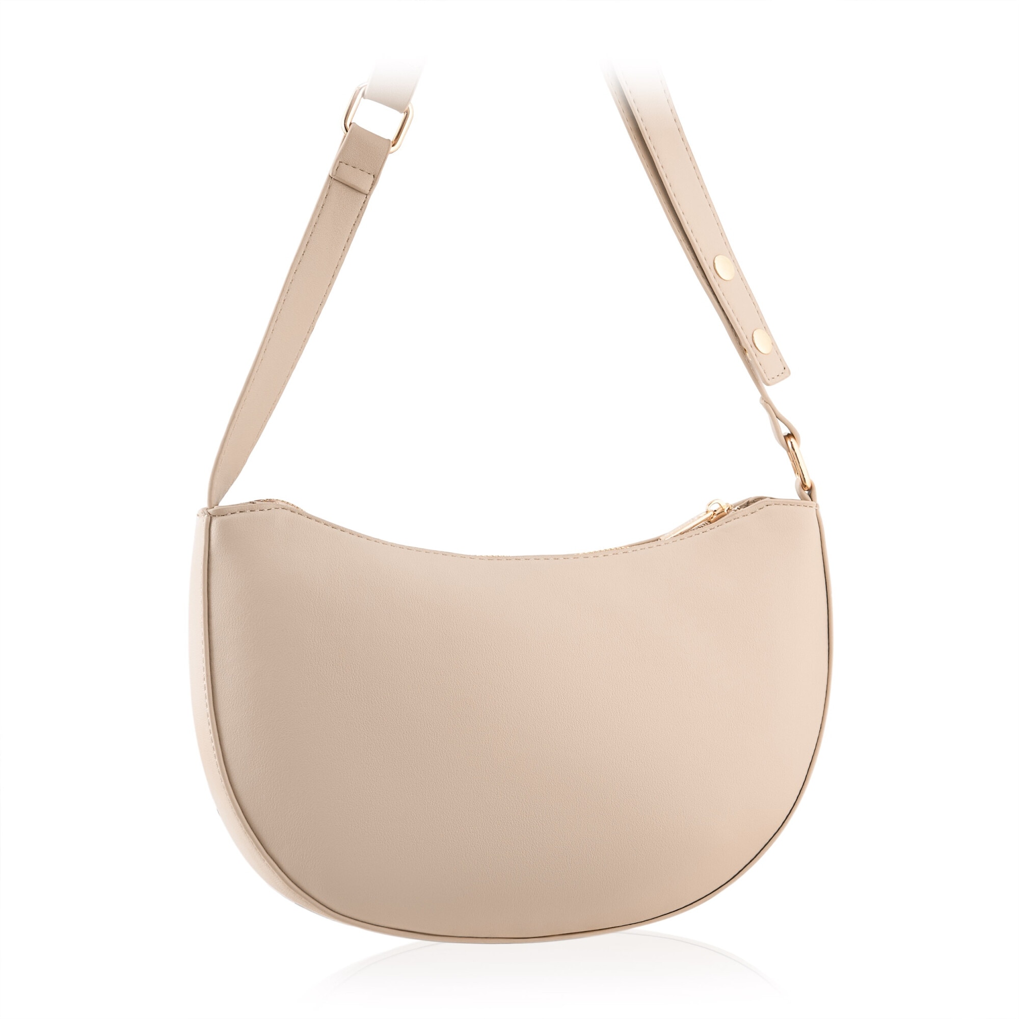 Nagy női táska, Betlewski, Miley, ökológiai bőr, 29 x 20 x 7 cm, bézs ...