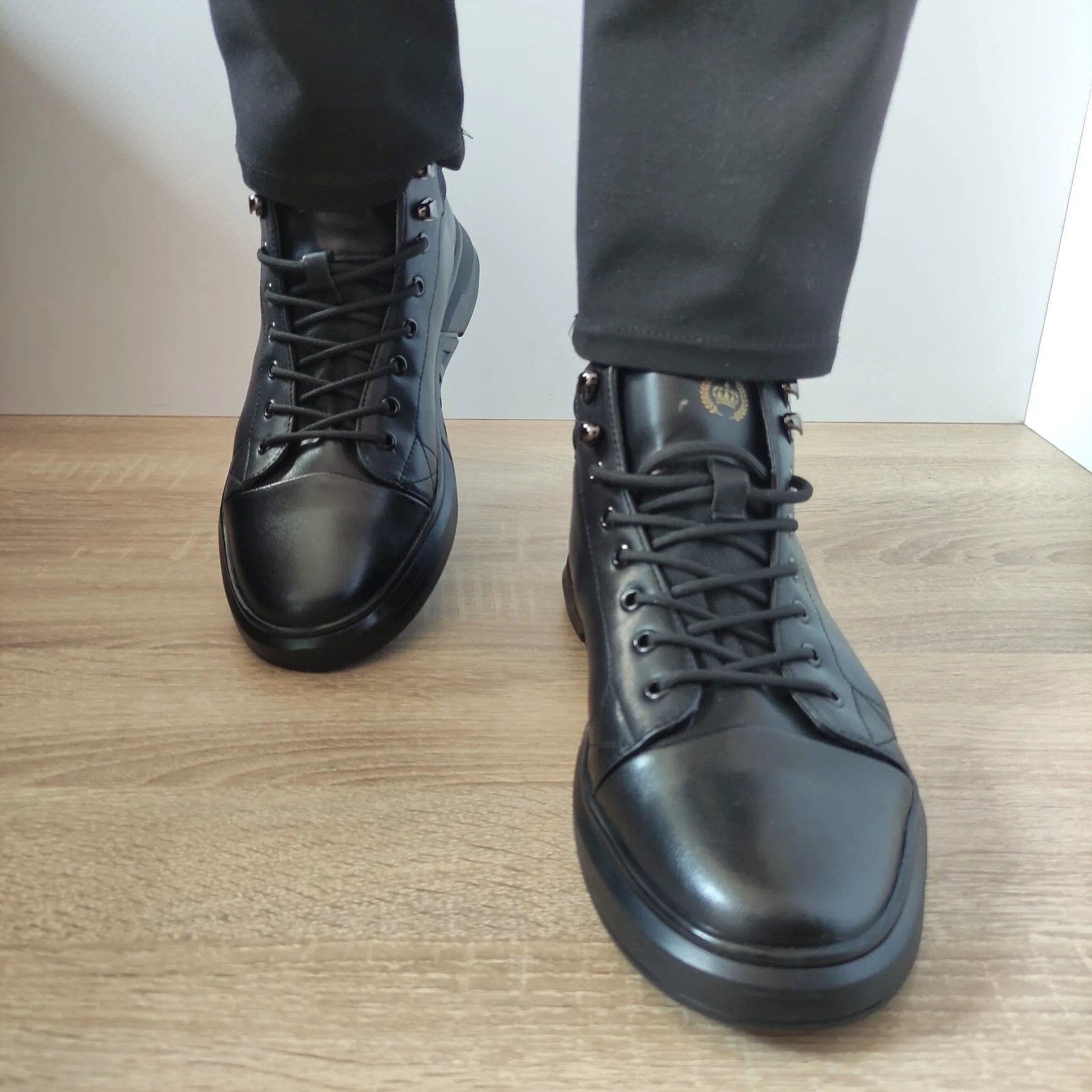 Ghete Casual Barbati Franco Gerardo H879 Negre - Negru - eMAG.ro