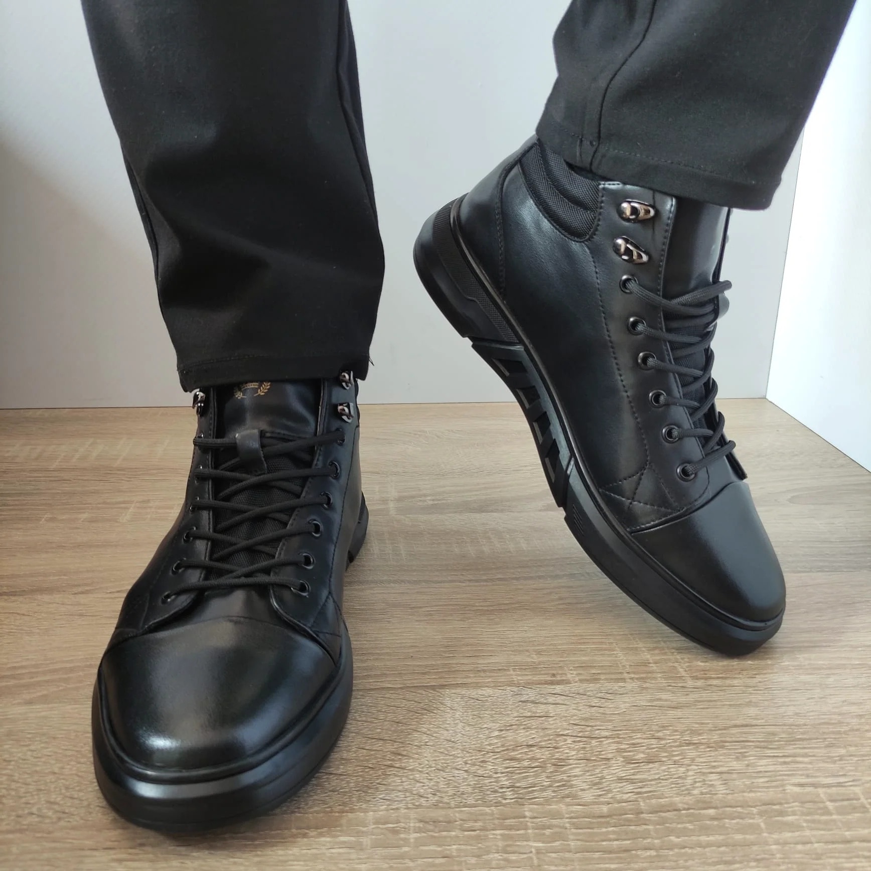 Ghete Casual Barbati Franco Gerardo H879 Negre - Negru - eMAG.ro