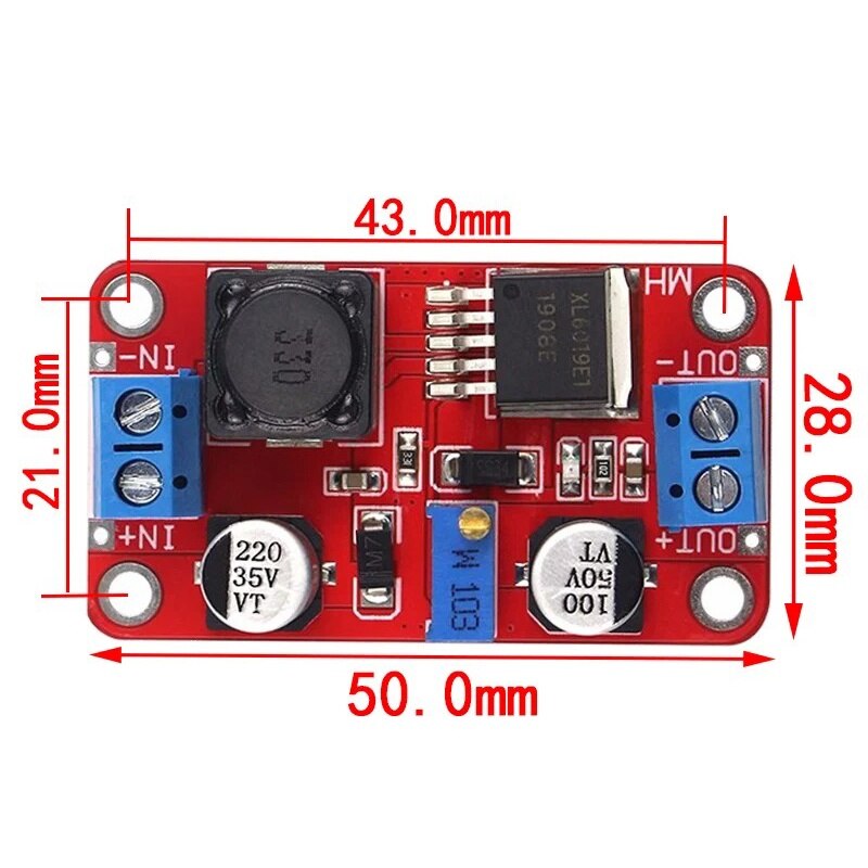 Convertor ridicator de tensiune step up DC-DC de la 3-40V la 5-45V cu ...