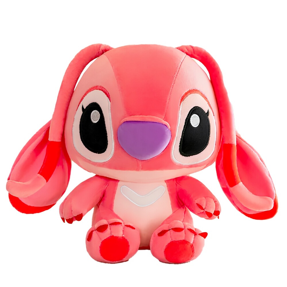 Jucarie de plus Stitch roz, Angel, 30 cm, personaj din Lilo si Stitch ...