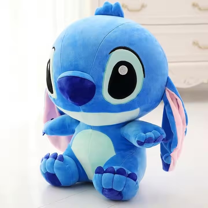 Jucarie de plus Stitch 22 cm, albastru, moale, personaj din Lilo si ...