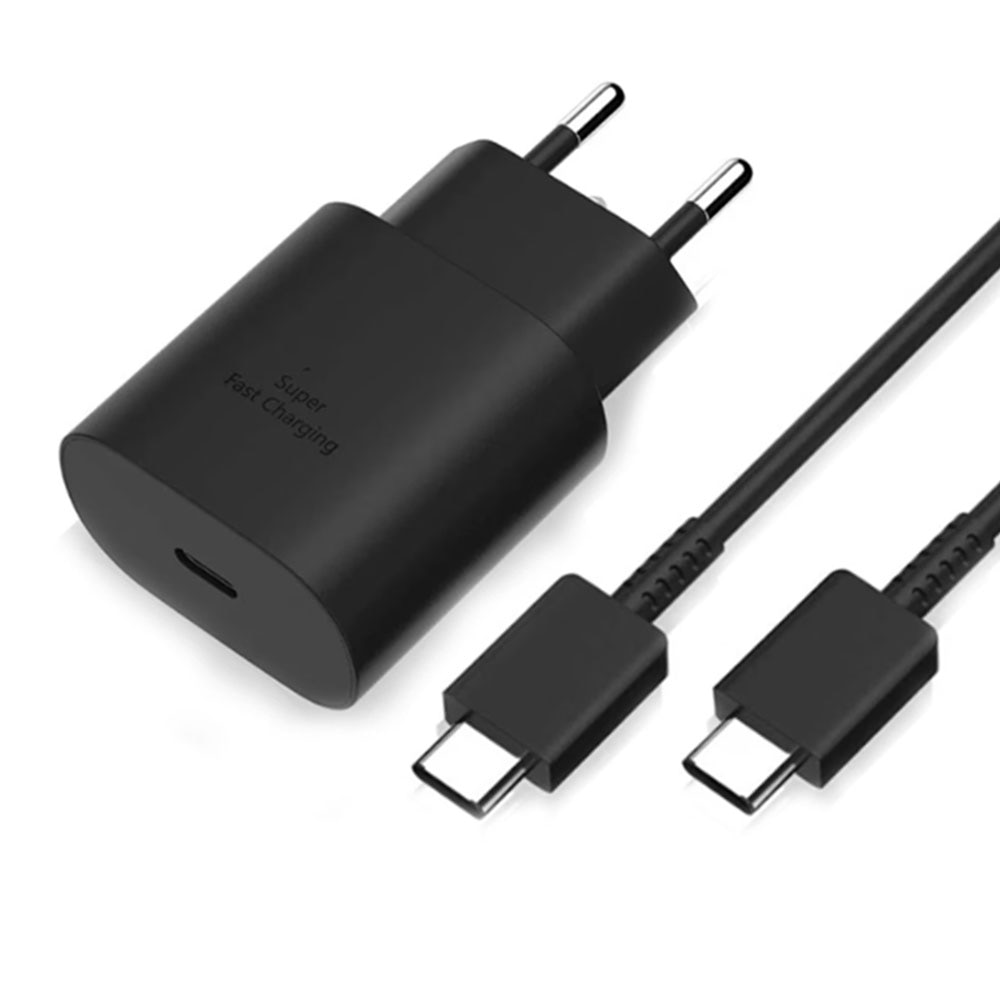 Set Incarcator 25W, cablu USB-C si Suport de Masina Universal, pentru ...