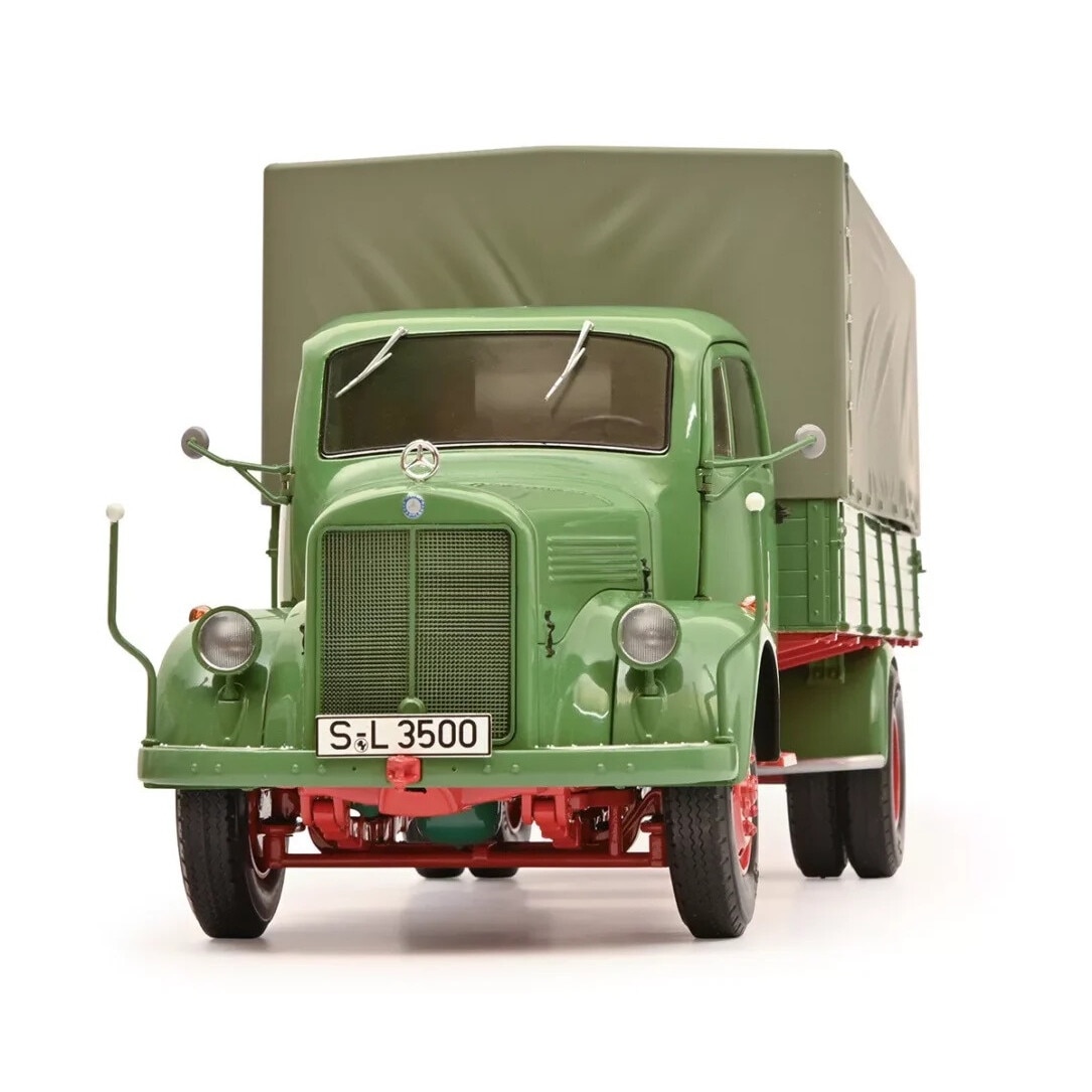 Macheta auto camion Mercedes Benz L3500 Truck Telonato 1:18 Schuco ...