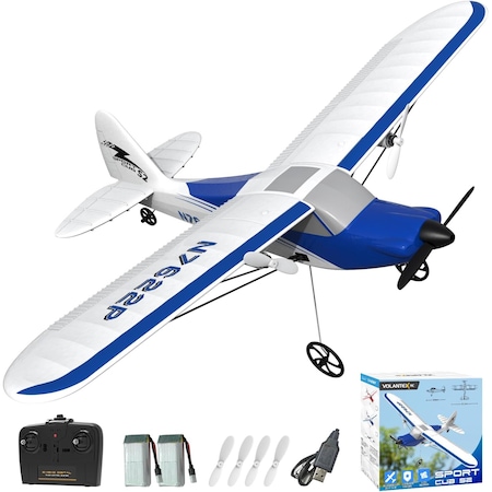 Avion RC cu telecomanda, 2, 4 GHz RTF, giroscop care stabilizeaza ...