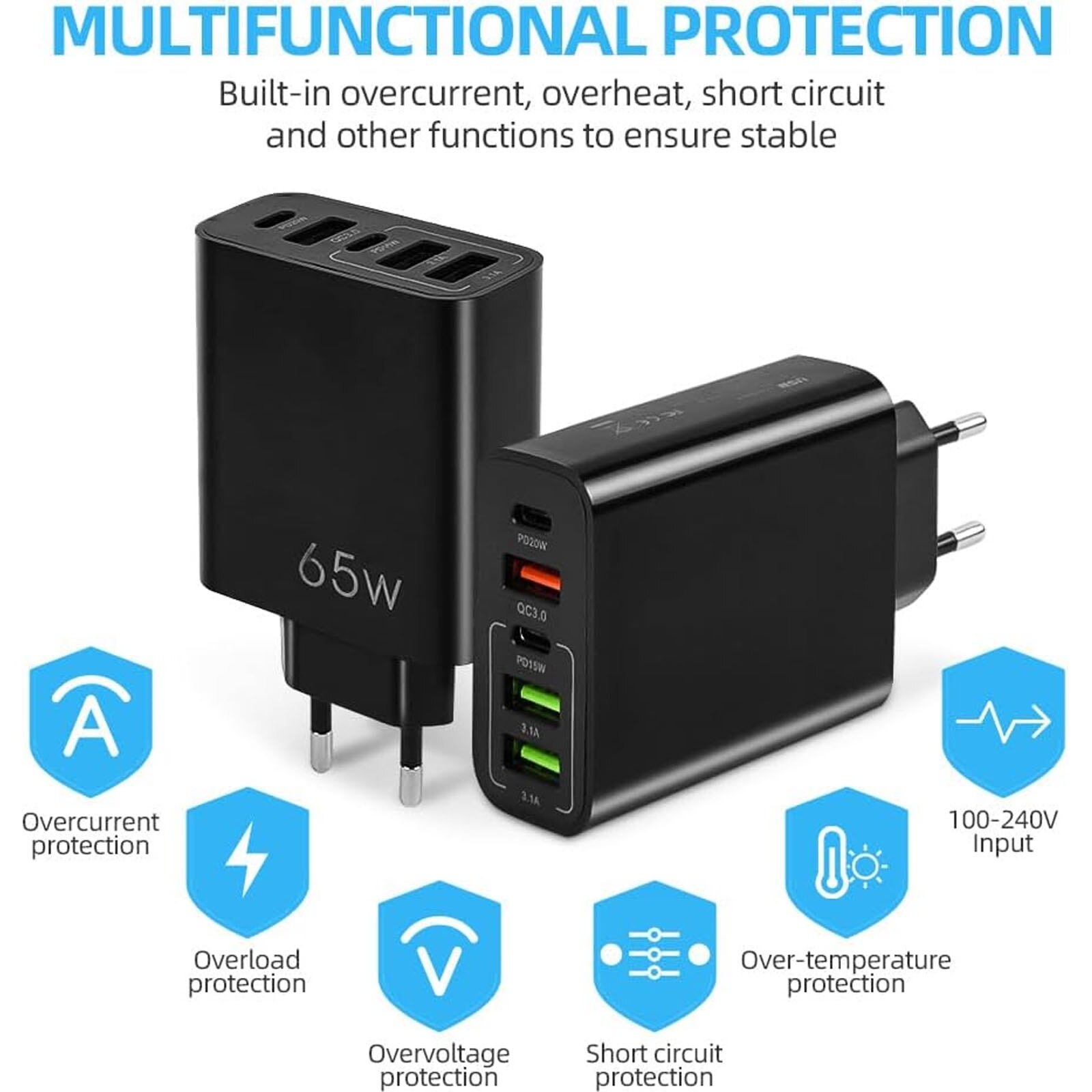Incarcator usb-c, Hggzeg, Incarcator retea, Incarcator super fast ...