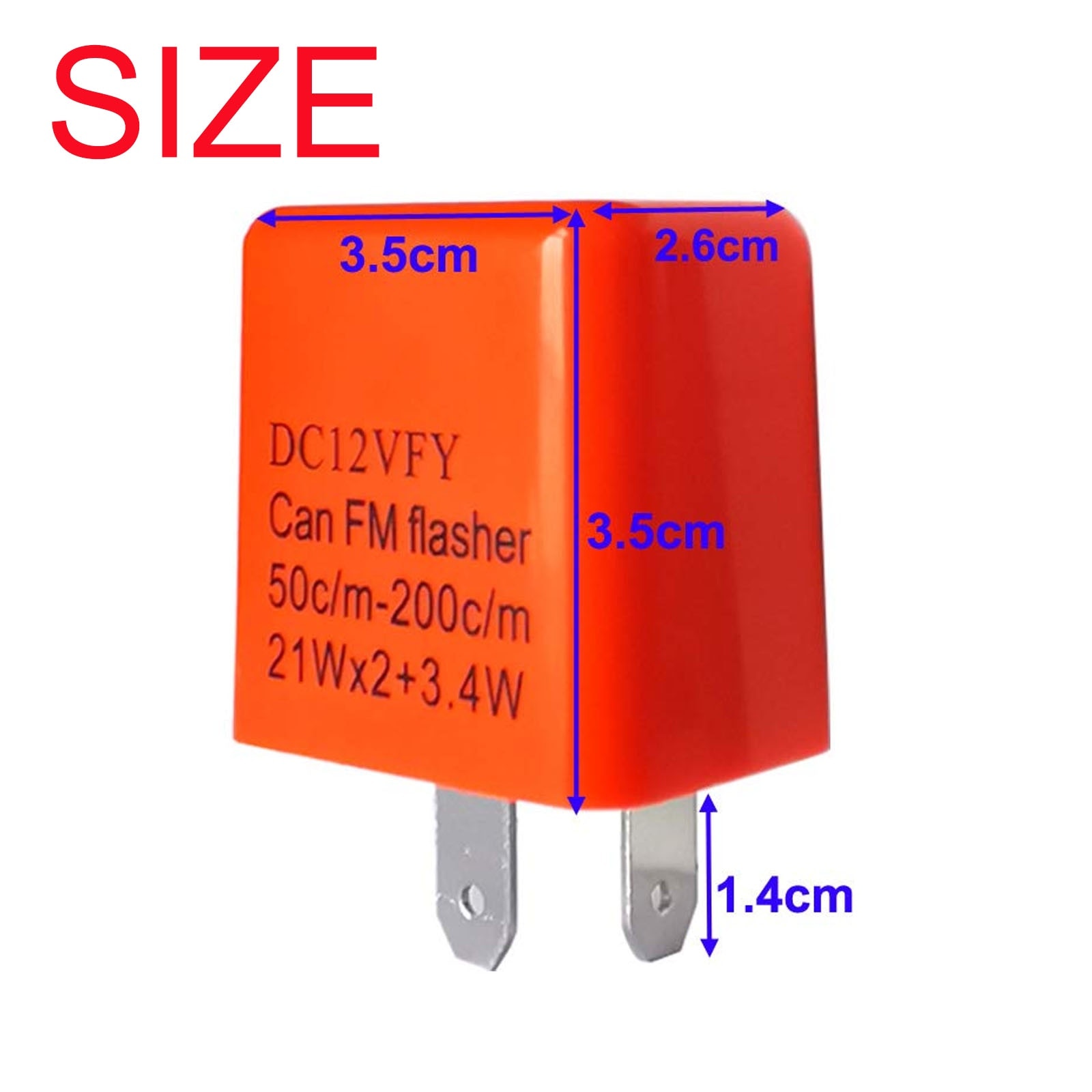 Releu de semnalizare LED si becuri, cu 2 pini, Hggzeg, Releu de ...