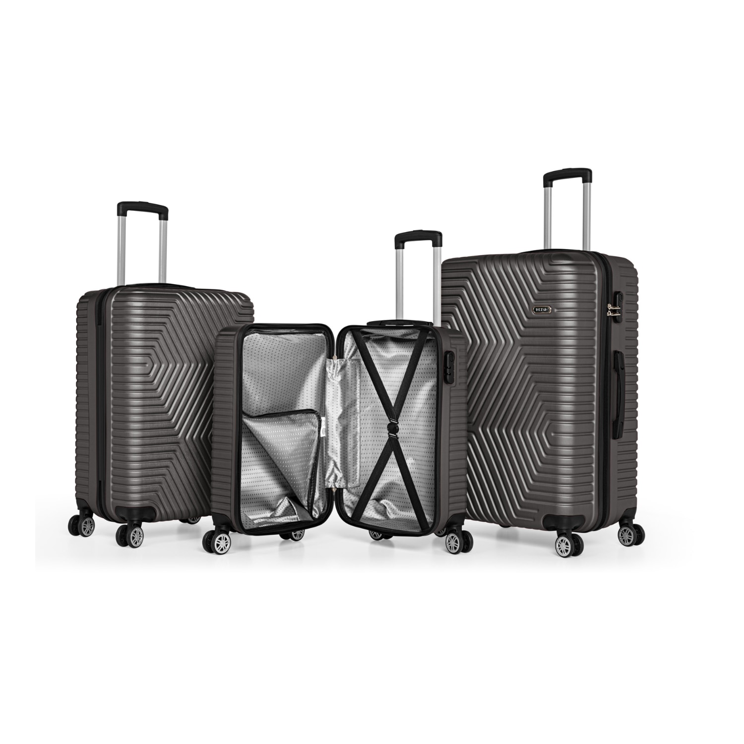 Set complet 3 trolere pentru vacanta, Bezubi POLO, bagaj cabina si cala ...