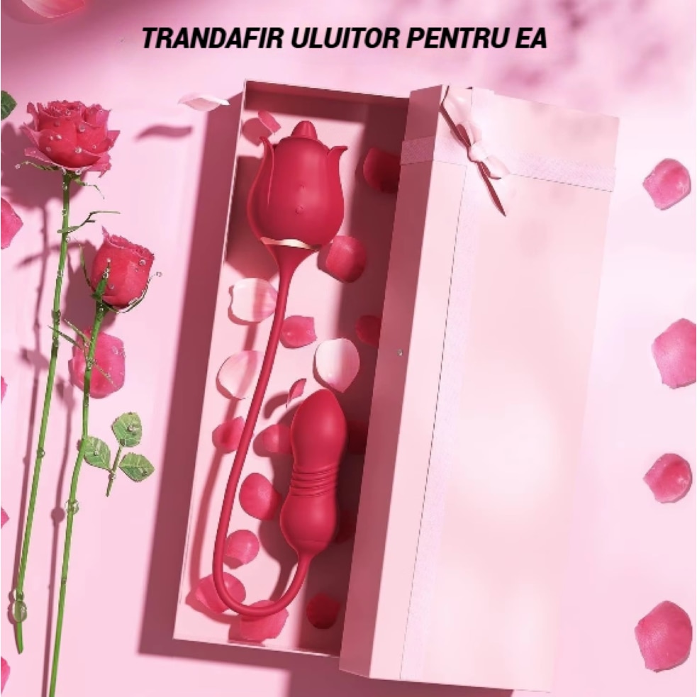 Ekleto, 3 az 1-ben vibrátor, rózsa alakú – USB-vel újratölthető, 9 ...