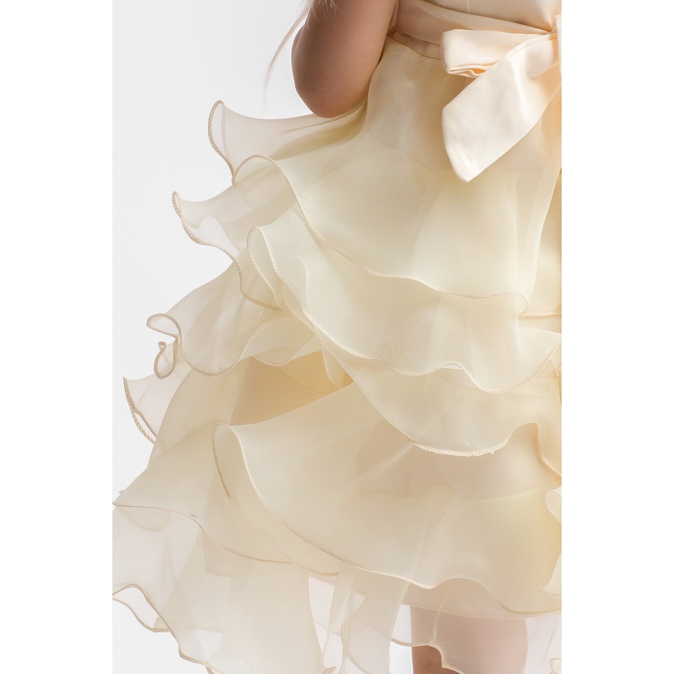 Rochie de fetite, ZOYA Fashion, Elodie, Tul, Auriu, 134 CM - eMAG.ro