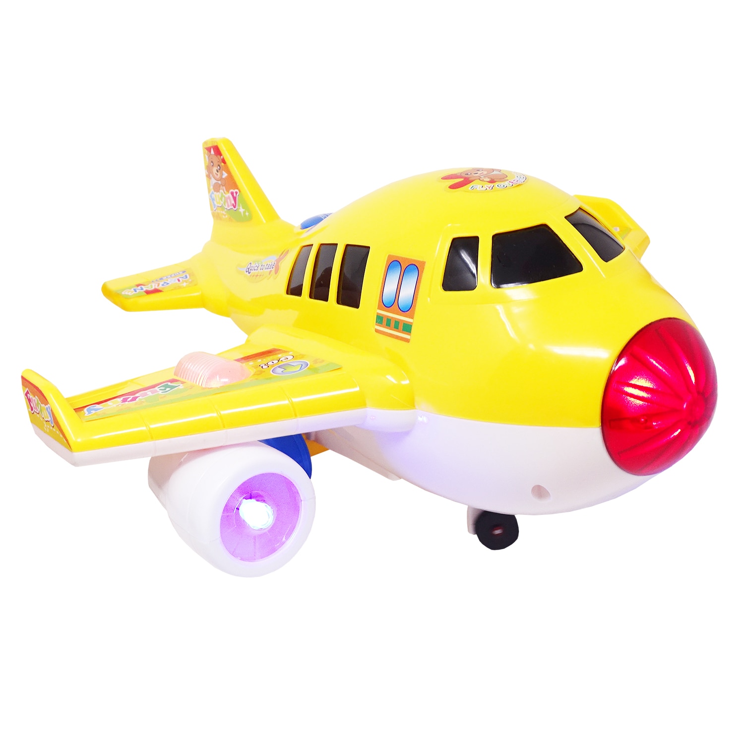 Детска играчка самолет AIRBUS, жълт - eMAG.bg