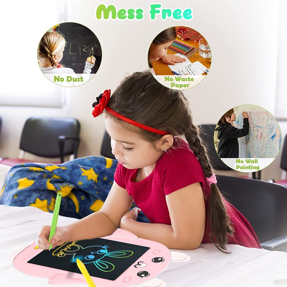 Tableta de desen LCD, educativa, roz, 30.5x21.4 cm - eMAG.ro