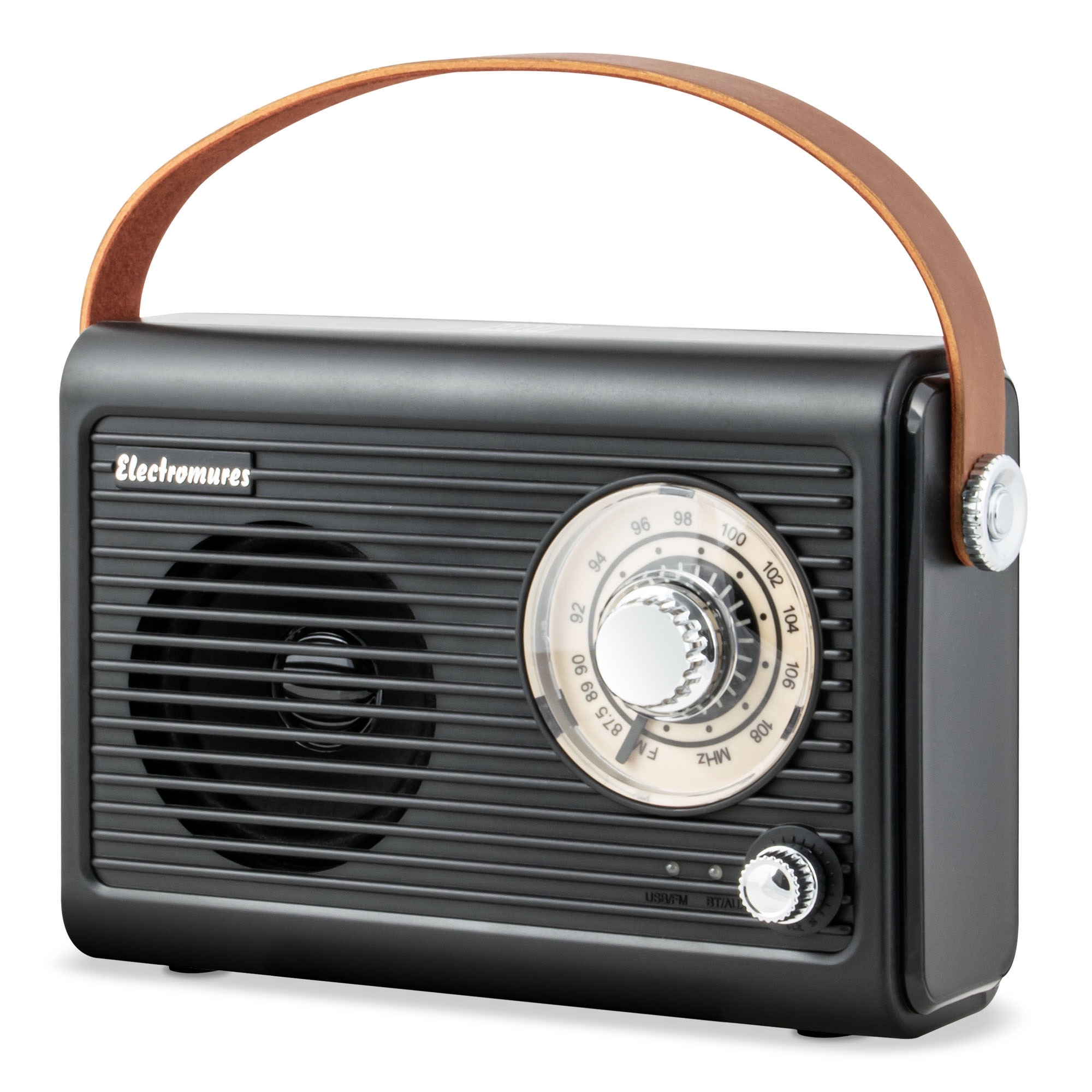 Radio portabil retro cu difuzor Bluetooth Electromures EM 1005, 5V ...