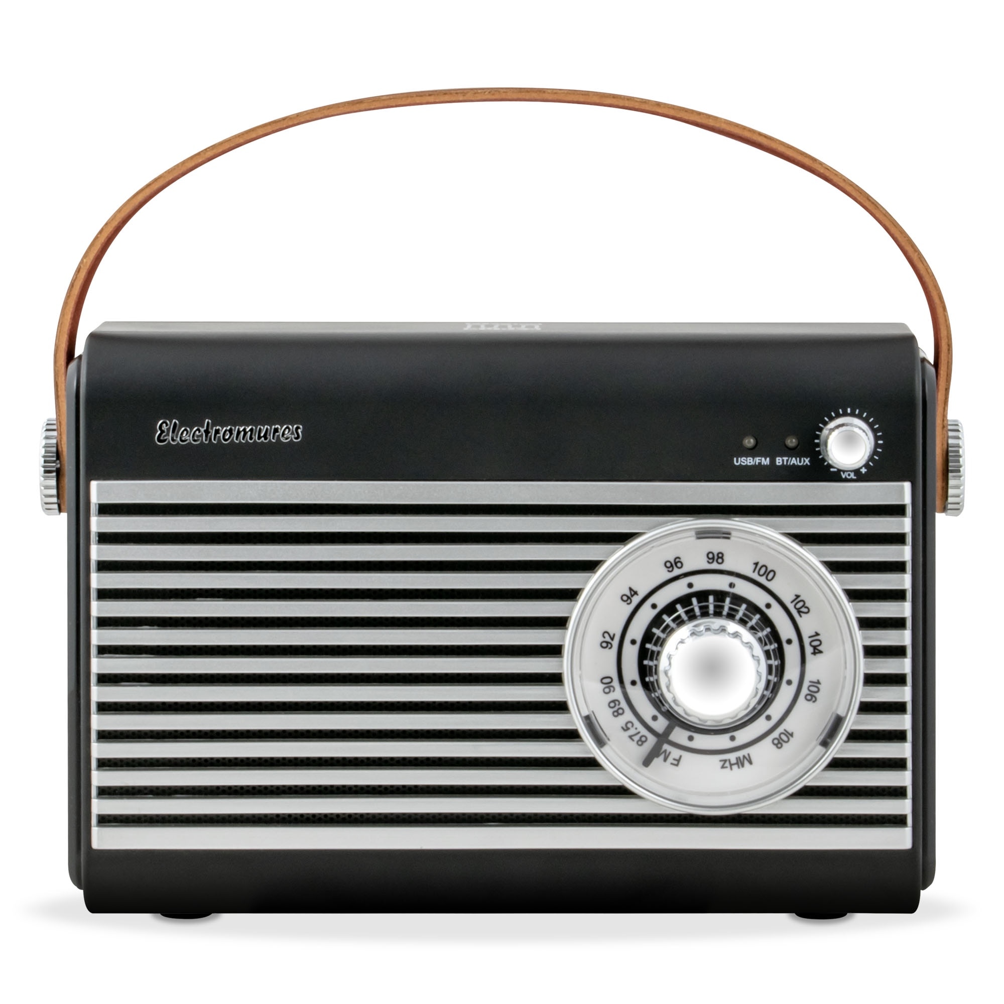 Radio portabil retro cu difuzor Bluetooth Electromures EM 1007, 5V ...