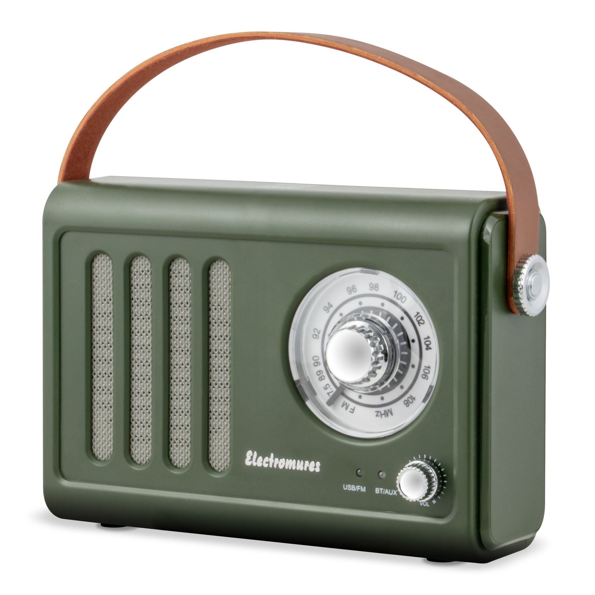 Radio portabil retro cu difuzor Bluetooth Electromures EM 1006, 5V ...