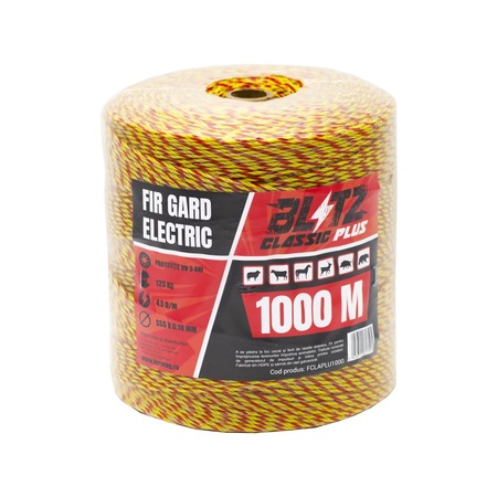 Fir gard electric ZEP Blitz Classic Plus 1000m, HDPE, otel galvanizat ...