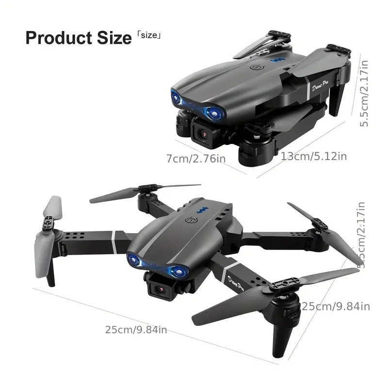Drona cu telecomanda Nicerpro, kit, camera duala, 1080p, USB, 36V, 240g ...