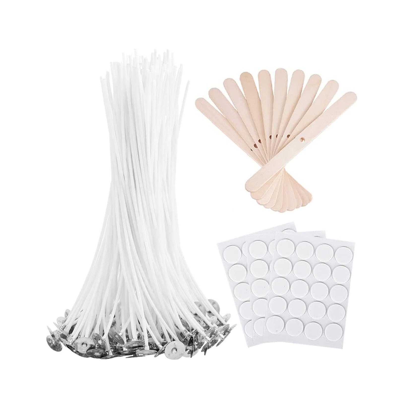 Set bucati fitil pentru fabriecare lumanari din bumbac, SINBINTA, Set ...