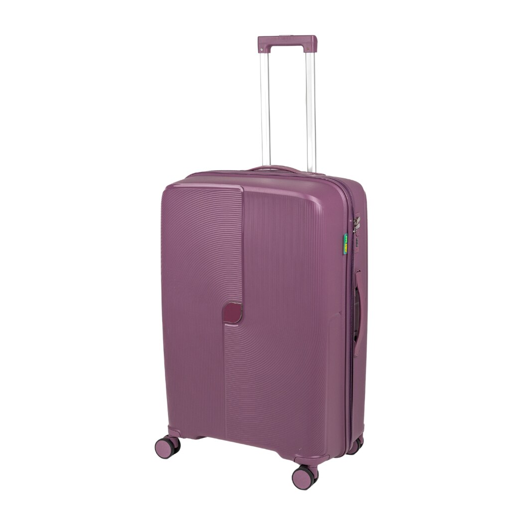Valiza de calatorie medie violeta din polipropilena cu roti 7918 M ...