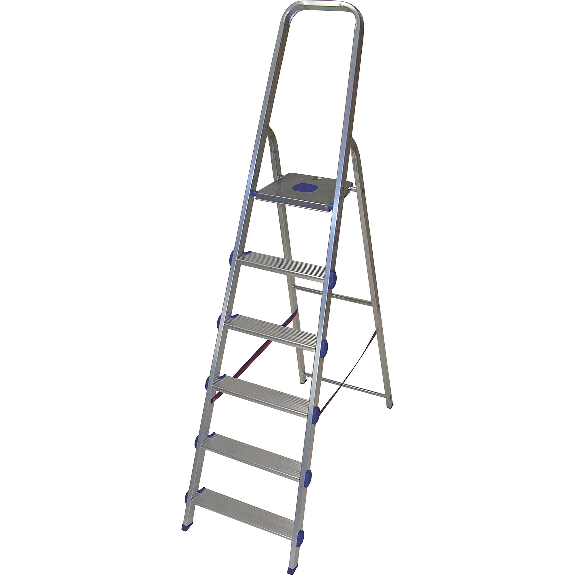 Scara aluminiu 5 trepte Pirola Golden, H-max 127 cm,cu protectii de ...