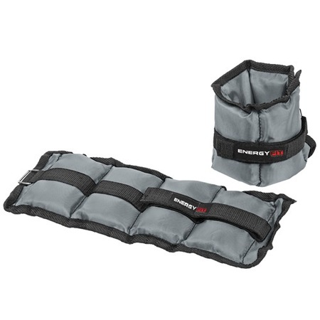 Greutati maini/picioare Energy Fit, Gri/Negru, 2x1 kg - eMAG.ro