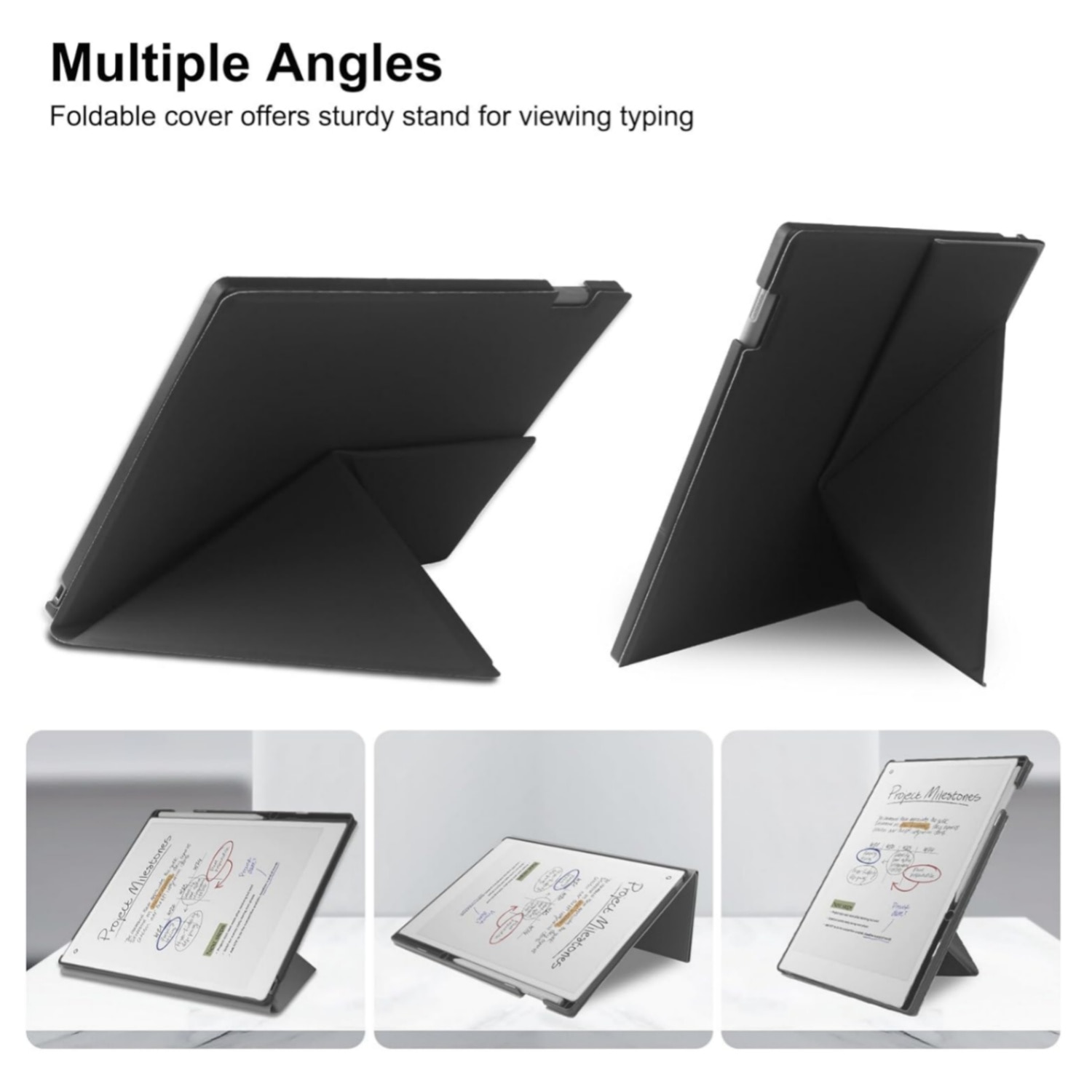 Husa Slim pentru Kindle Scribe 10.2" 2022 & 2024 Suport tip Origami ...
