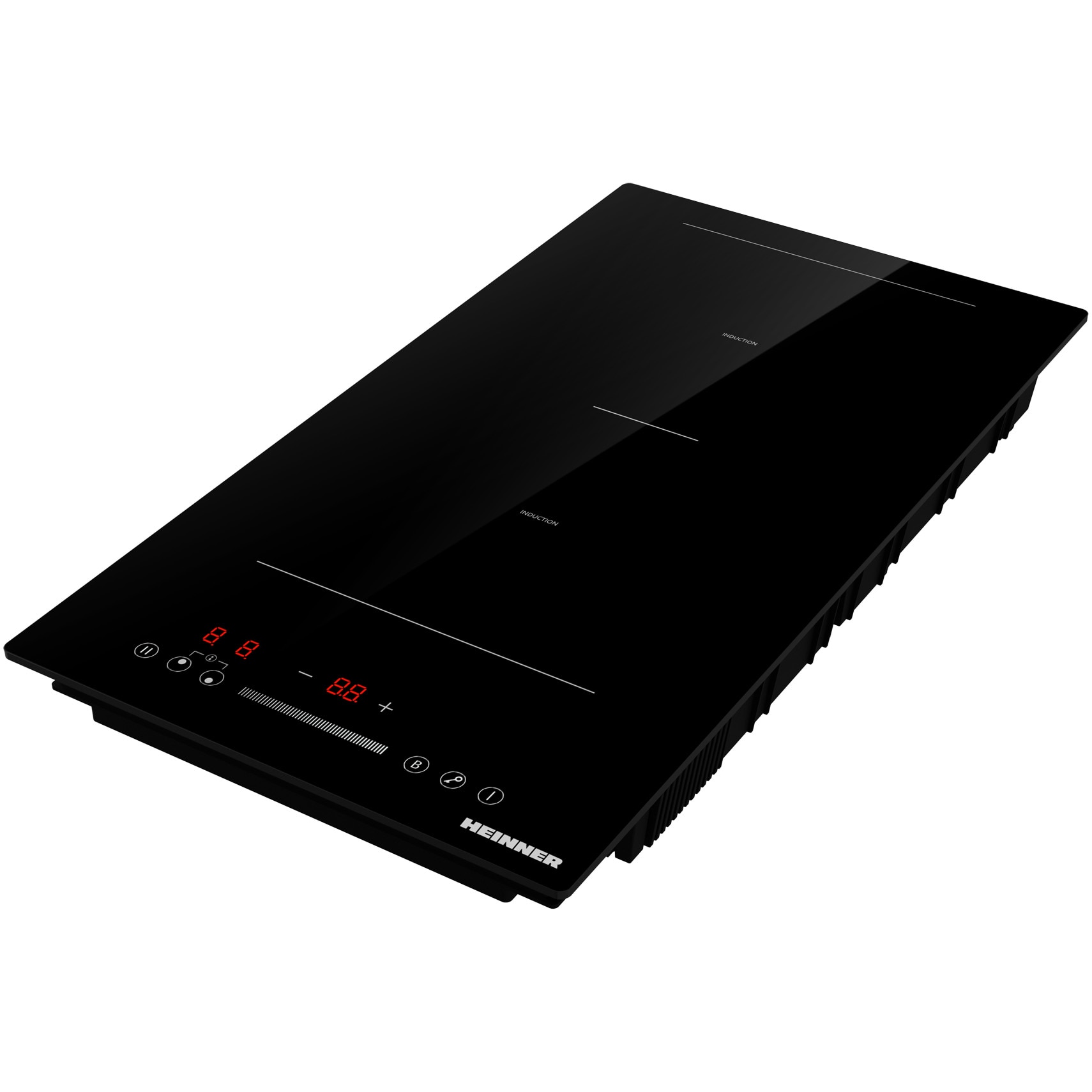 Plita incorporabila Heinner HBHI-M2ZB1FXTC, Inductie, 2 zone de gatit ...