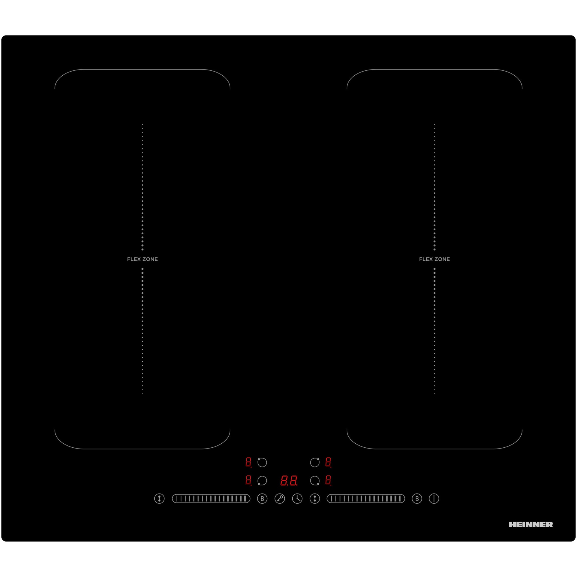 Plita incorporabila Heinner HBHI-M4ZB2FXTC, Inductie, 4 zone de gatit ...