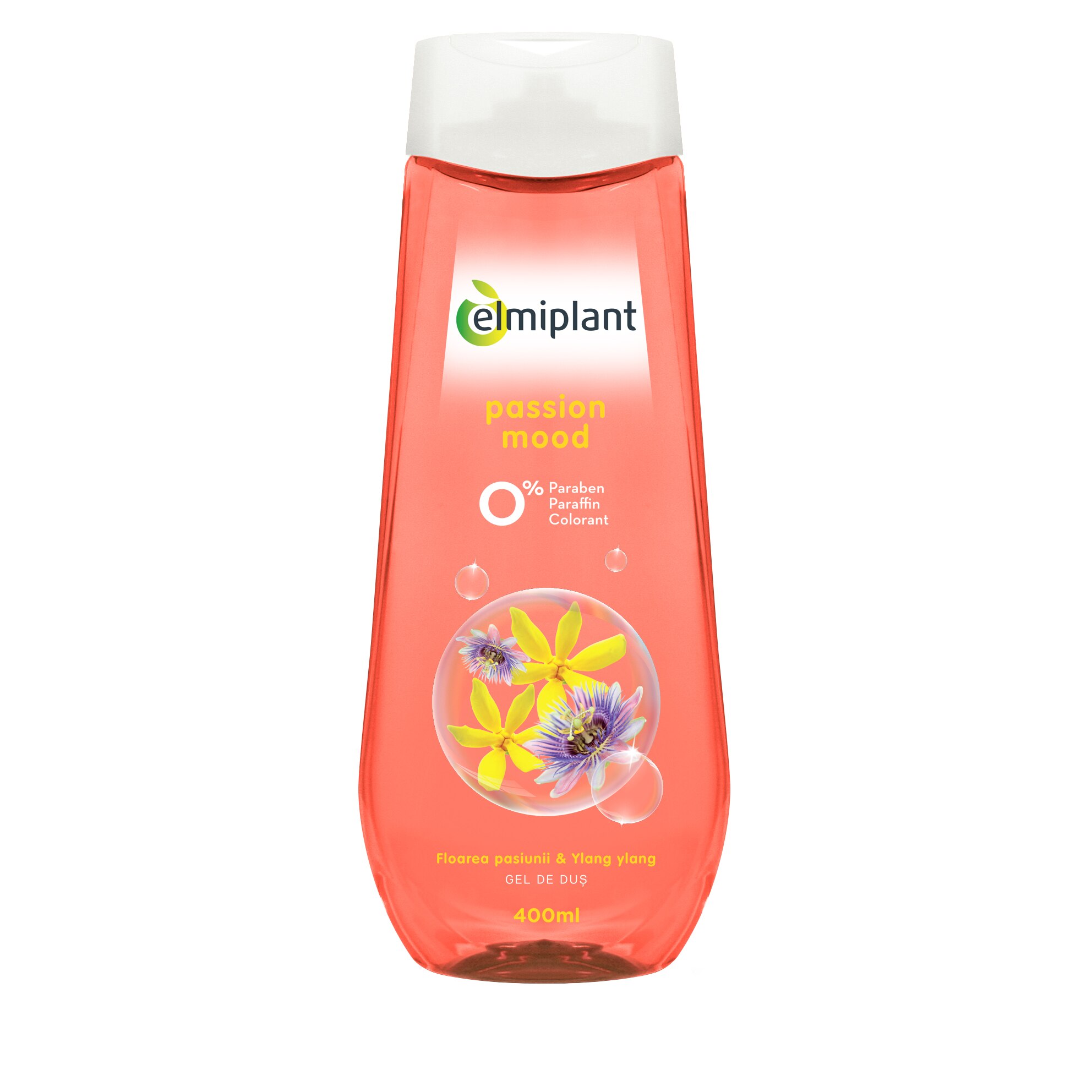 Gel de dus Elmiplant cu Floarea Pasiunii&Ylang ylang, 400 ml - eMAG.ro