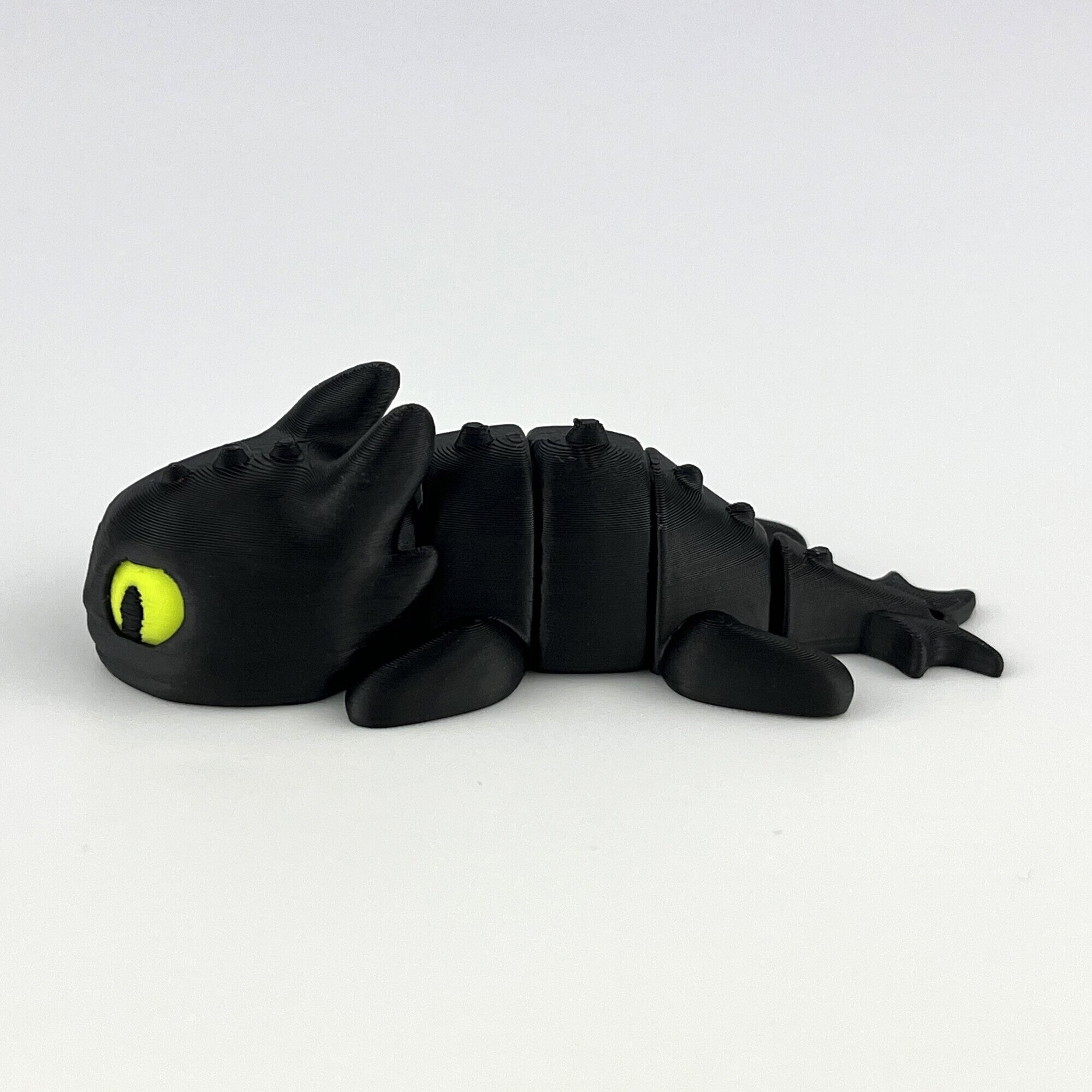 Figurina Dragon Baby Toothless 3D, Negru, Flexibil, 8cm - eMAG.ro