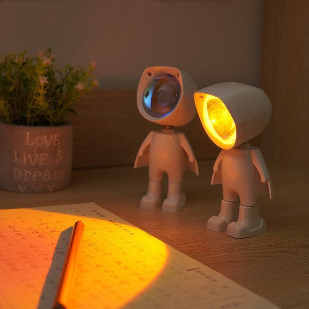 Lampa LED robot proiectie – rotire 360°, moduri de lumina, lampa ...