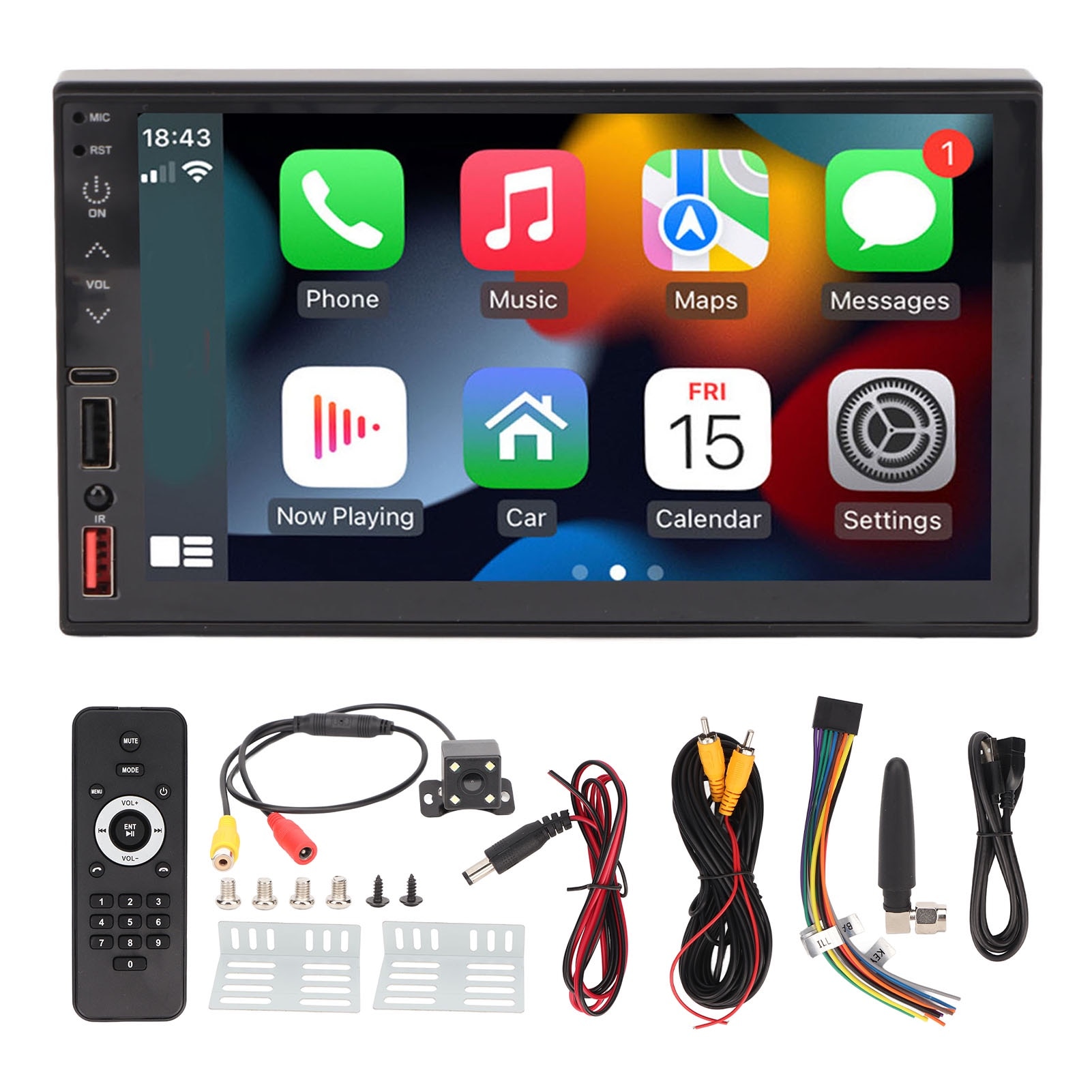 Player multimedia auto, Cozevdnt, 7 inch, Bluetooth, suport Carplay ...