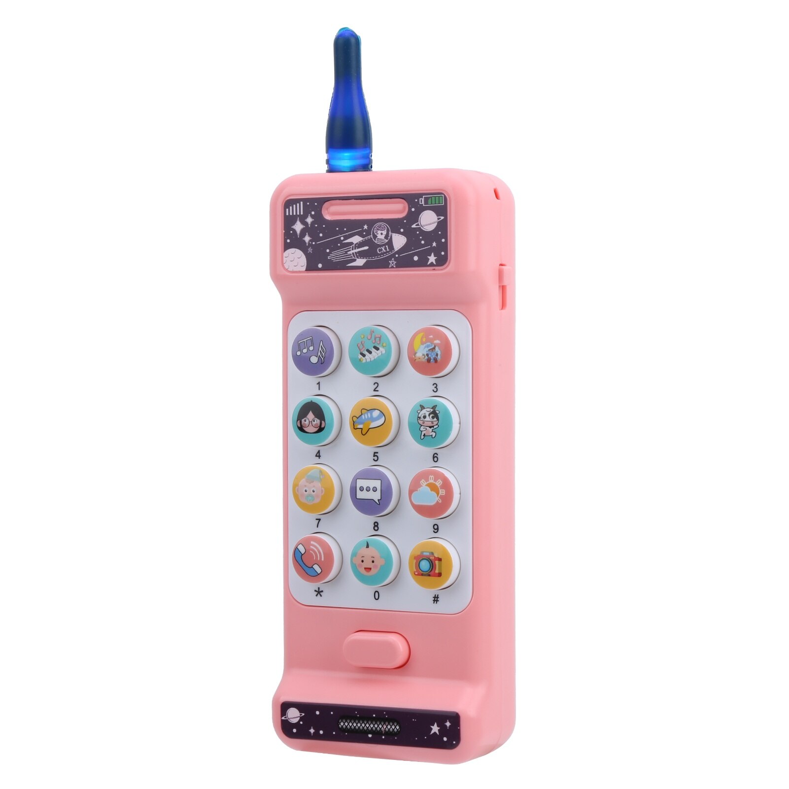 Telefon mobil educational pentru copii Jormftte, roz, functii ...