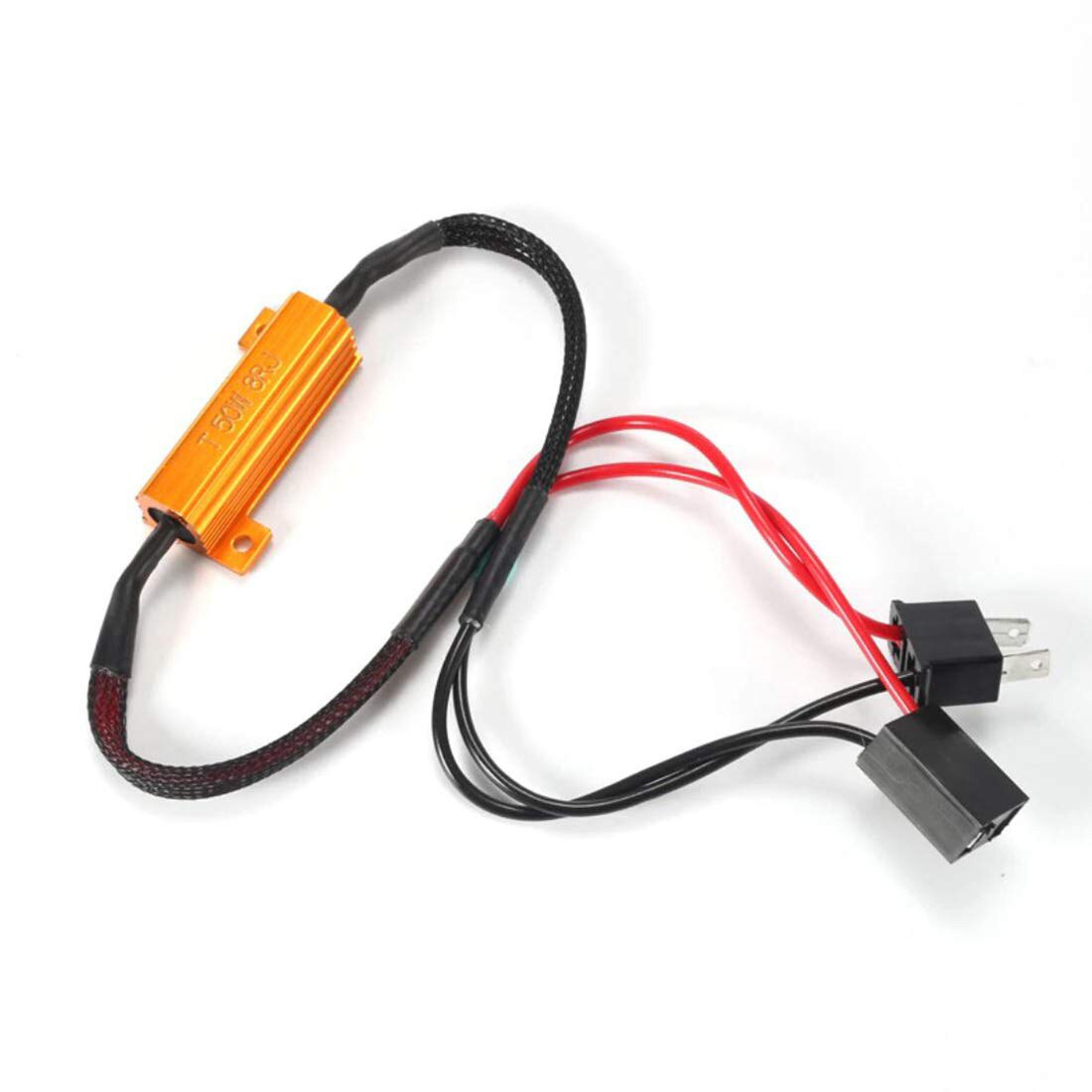 Set 2 Anulatoare eroare bec ars, 50W, 8 ohm, anti-flicker, pentru Led ...