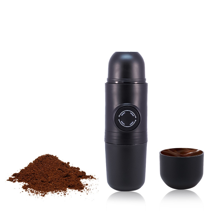 Espressor Portabil Compact Presiune, AjieQaQ, Compatibil cu Cafea ...