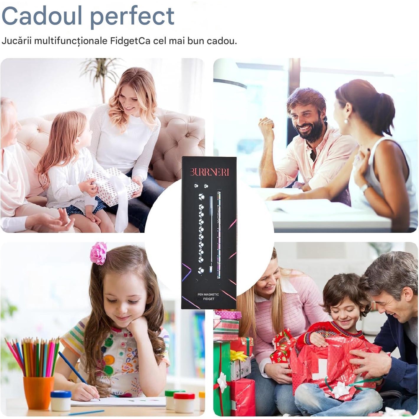 Pen Fidget-Pen magnetic de decompresie cu magneti Fidgets Stylus-Cel ...