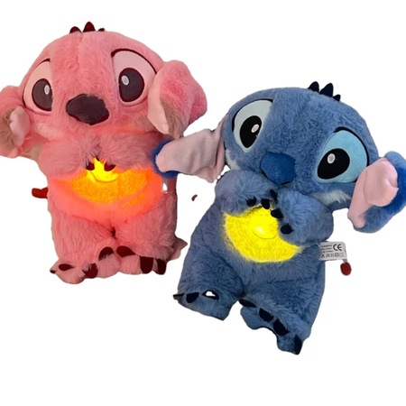 Set 2 jucarii interactive Stitch roz si albastru, tip vidra ...